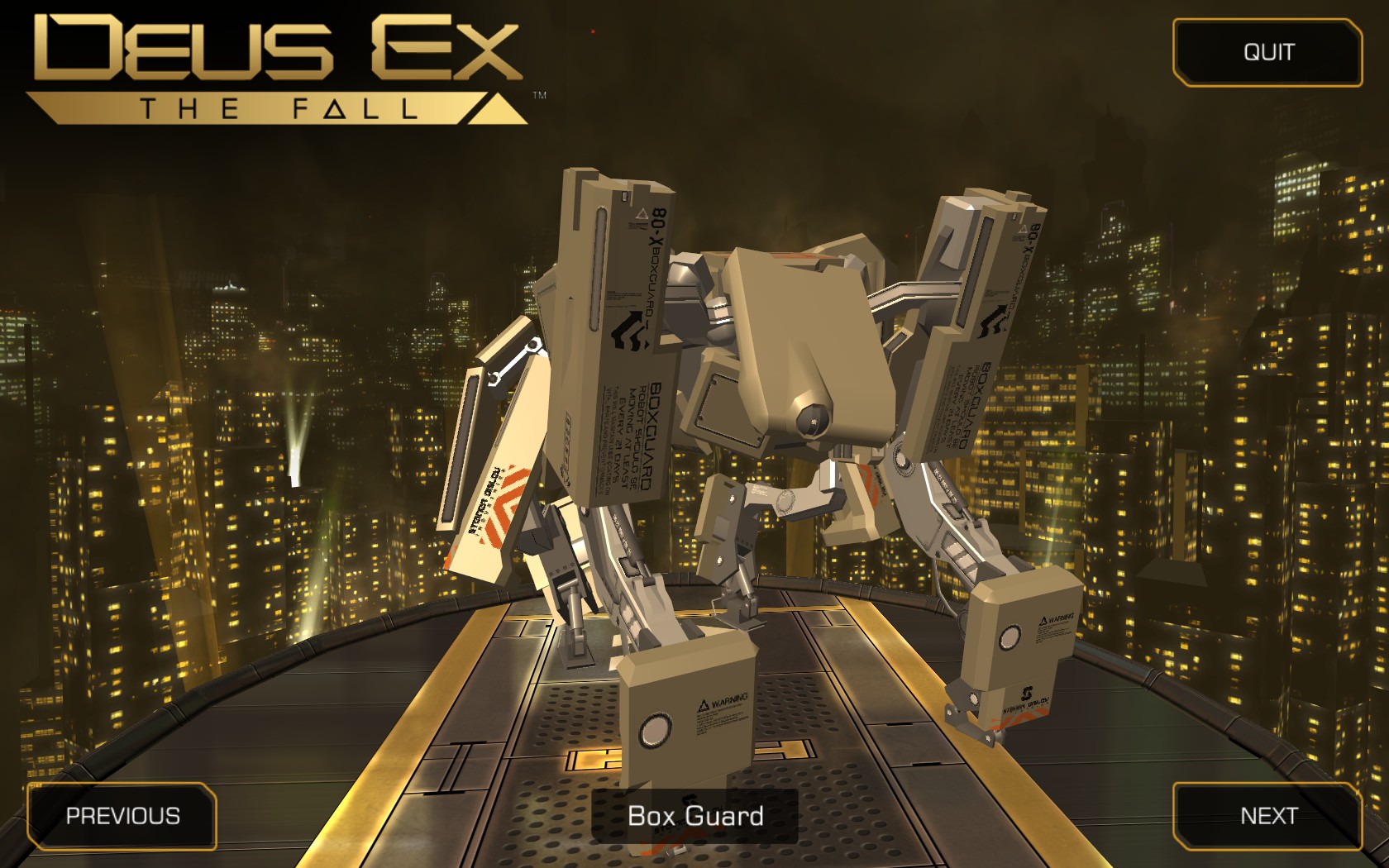 Deus Ex: The Fall – одноногий киборг