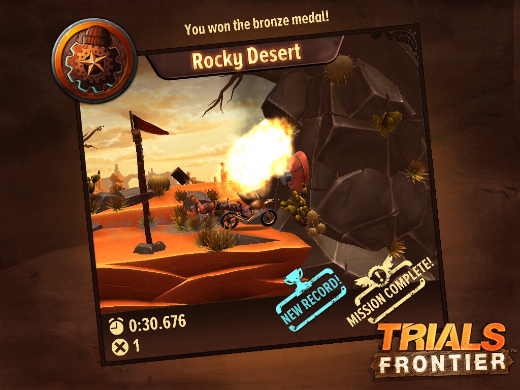 Trials Frontier: мотоакробатика 80 lvl