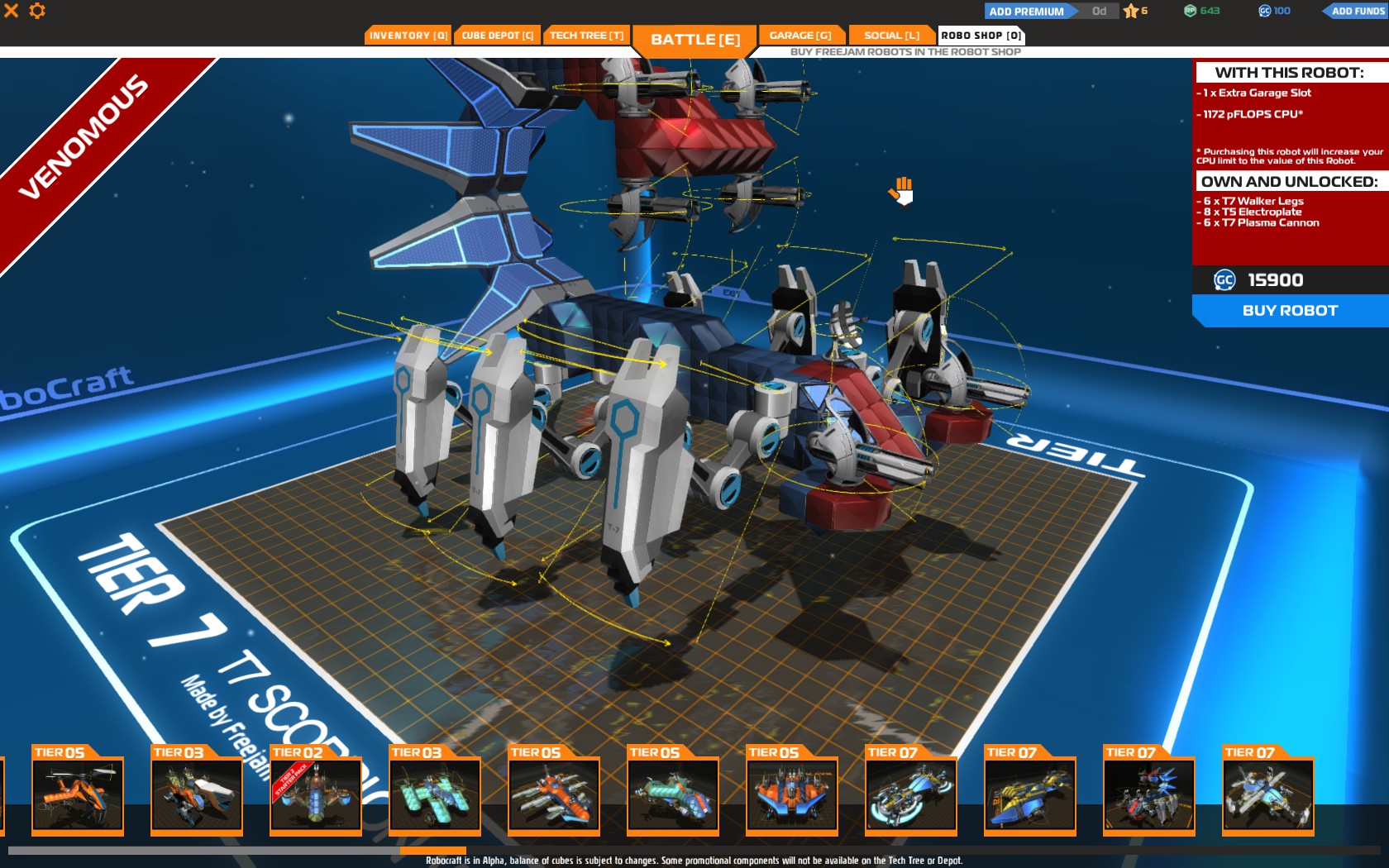 Robocraft: конструктор боевых роботов