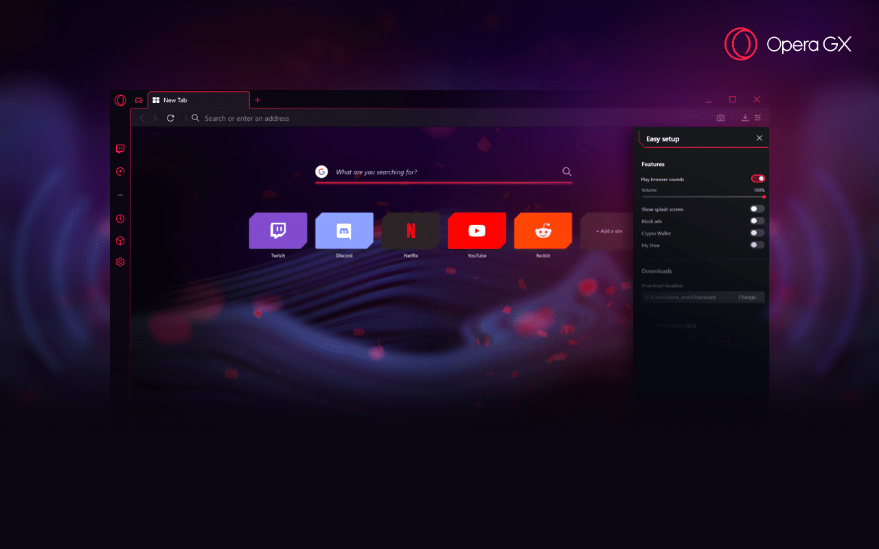 "Геймерский" браузер Opera GX вышел на платформе macOS