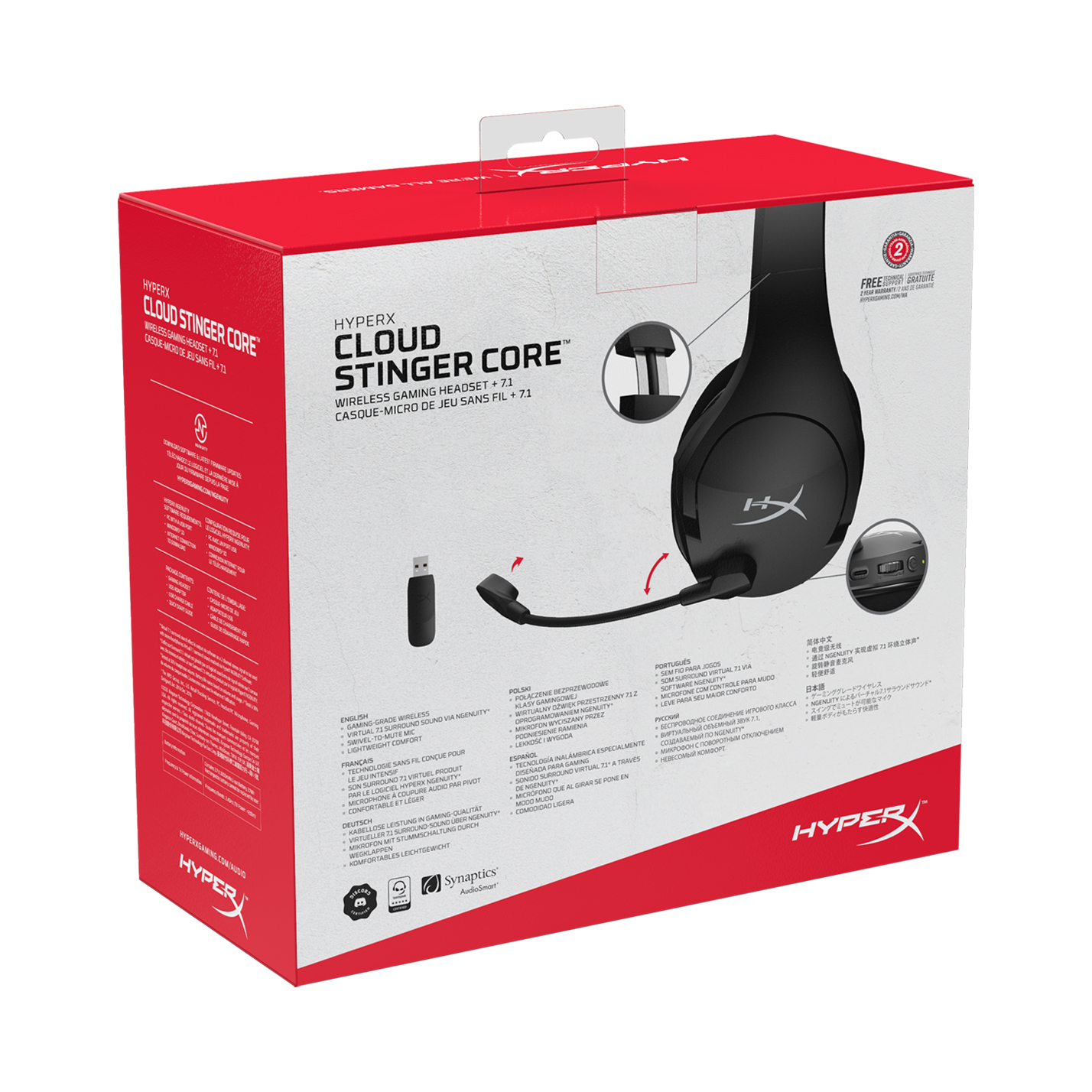 HyperX представила беспроводную геймерскую гарнитуру HyperX Cloud Stinger Core Wireless 7.1