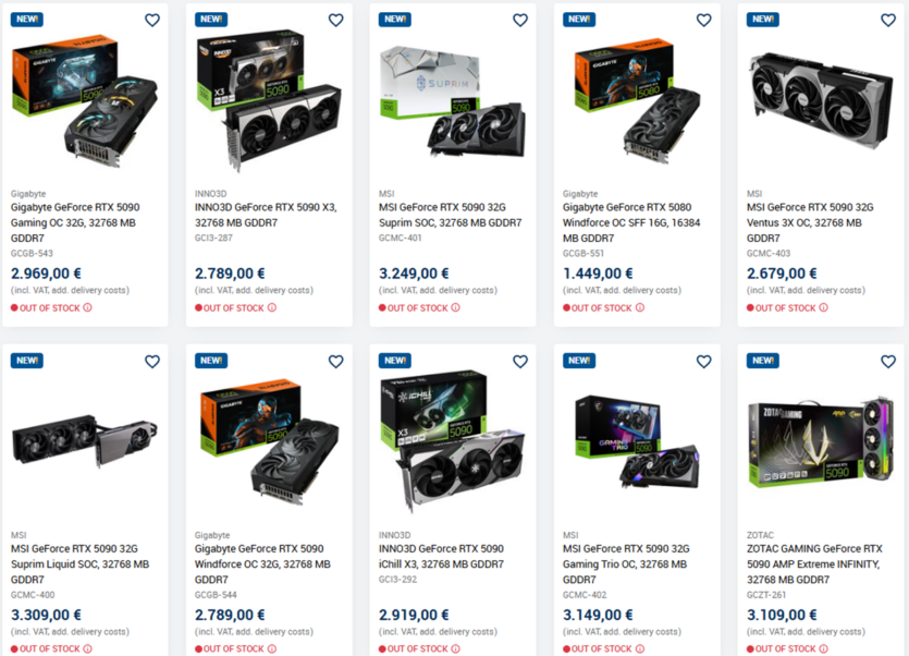 European stores have announced NVIDIA RTX 5090 prices — they are out of ...