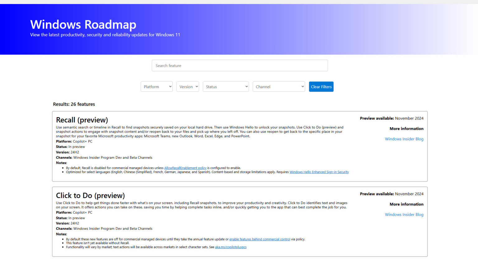 Windows 11 получила официальную дорожную карту — когда появятся новые функции
