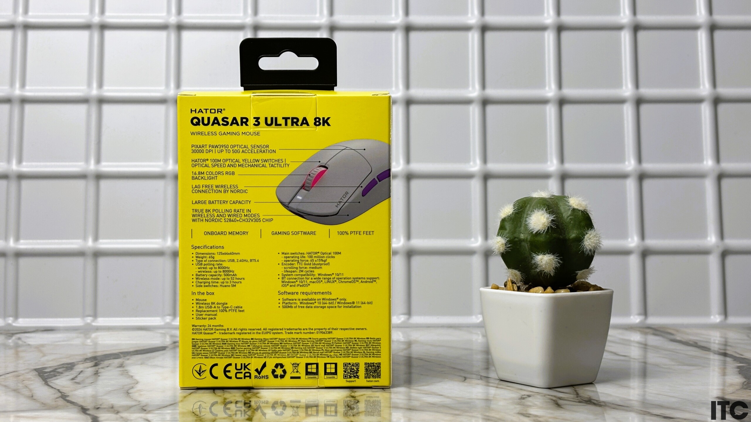 Обзор мышки HATOR Quasar 3 Ultra 8K Wireless: флагманские фишки без ...
