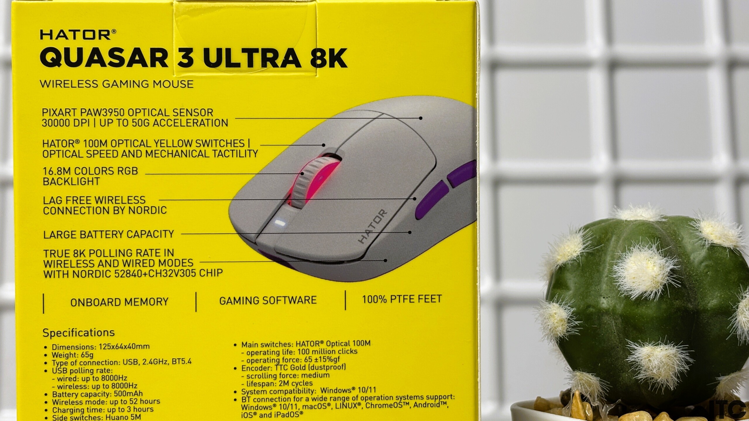 Обзор мышки HATOR Quasar 3 Ultra 8K Wireless: флагманские фишки без ...